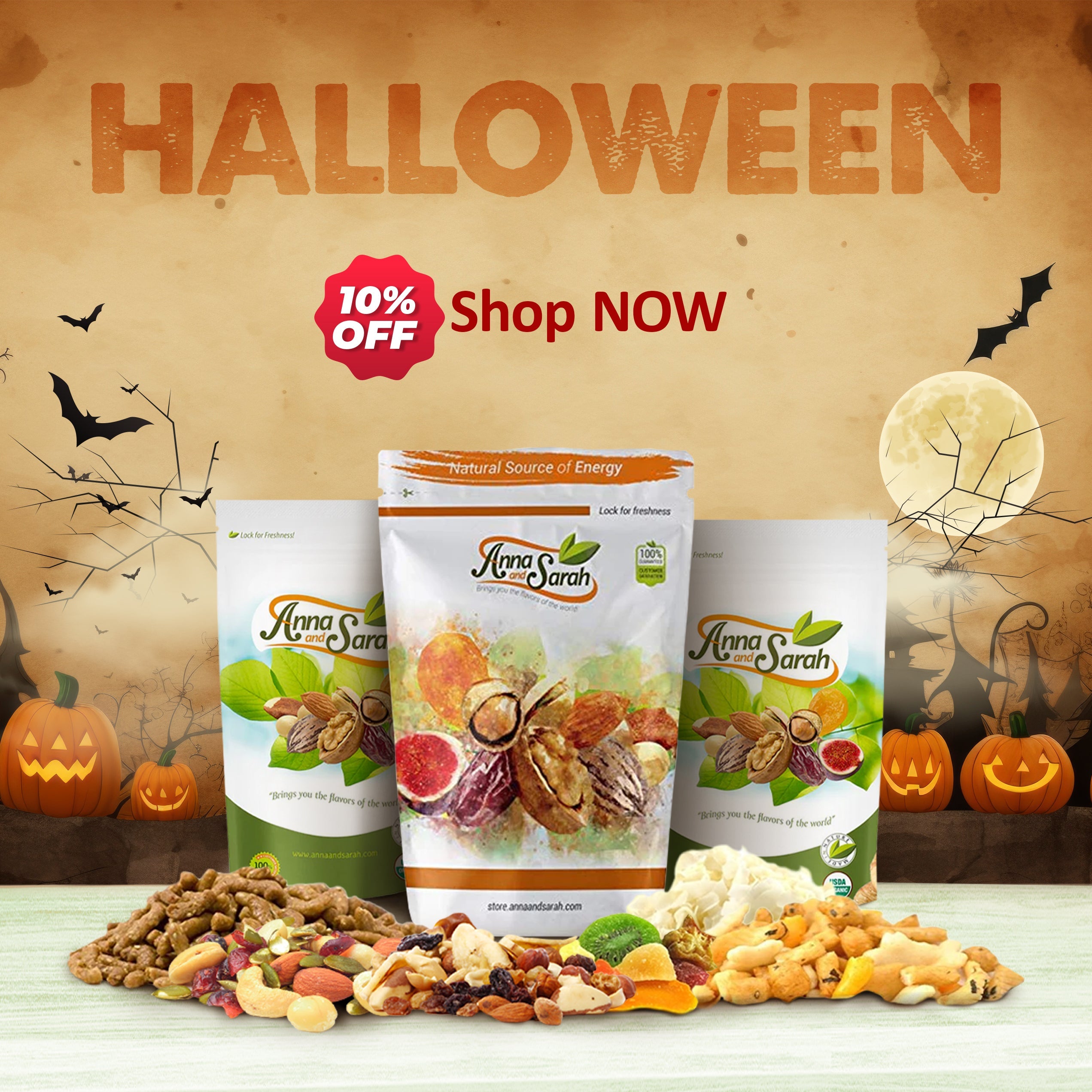 Anna and Sarah - Shop Organic Healthy Nuts and Dried Fruits